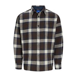 Jack & Jones Jack & Jones Hemd 'JWHFREDERIKSBERG' Herren Gr&ouml;&szlig;e S ecru / marine / schoko