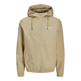 Jack & Jones Jack & Jones Jacke 'JWHMASH' Herren Gr&ouml;&szlig;e M dunkelbeige / wei&szlig;