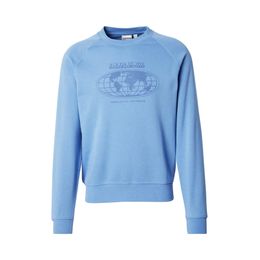Napapijri Sweatshirt 'BISY C' Herren Gr&ouml;&szlig;e M saphir / hellblau