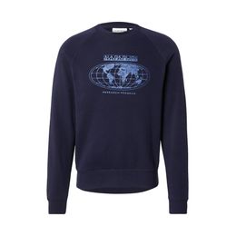 Napapijri Sweatshirt 'BISY C' Herren Gr&ouml;&szlig;e M navy / hellblau