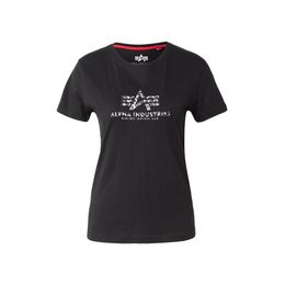 Alpha Industries T-Shirt 'Mirror' Damen Gr&ouml;&szlig;e XL grau / schwarz / wei&szlig;