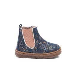 bisgaard Leder-Lauflernschuhe "Siggi" in Blau/ Rosa - 49% | Größe 29 | Lauflernschuhe
