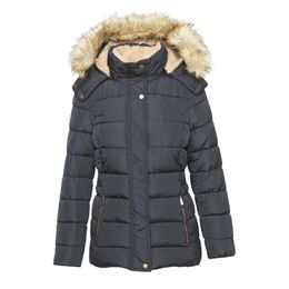 Koroshi Parka Damen Gr&ouml;&szlig;e XS beige / schwarz Winterjacke