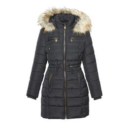 Koroshi Winterjacke Damen Gr&ouml;&szlig;e S schwarz