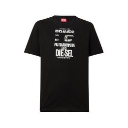 Diesel T-Shirt 'T-ADJUST-V9' Herren Gr&ouml;&szlig;e XL schwarz / wei&szlig;