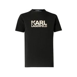 K by KARL LAGERFELD Karl Lagerfeld T-Shirt Herren Gr&ouml;&szlig;e XS creme / schwarz