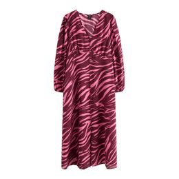 Lindex Kleid 'Carin' Damen Gr&ouml;&szlig;e 34 hellpink / weinrot Winterkleid