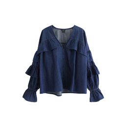 Lindex Bluse 'Dino' Damen Gr&ouml;&szlig;e S blue denim