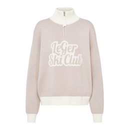 LeGer by Lena Gercke Pullover 'Charis' Damen Gr&ouml;&szlig;e XL greige / wei&szlig;