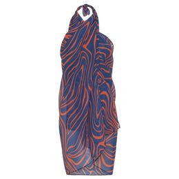 Buffalo Strandtuch Damen Gr&ouml;&szlig;e 1 blau / marine / dunkelorange
