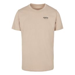 Mister Tee T-Shirt 'Espresso' Herren Gr&ouml;&szlig;e XXL rostbraun / schwarz / wei&szlig;