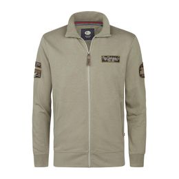 PETROL INDUSTRIES Sweatjacke Herren Gr&ouml;&szlig;e XL braun / khaki / schwarz