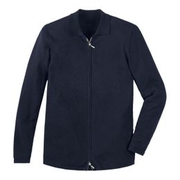 Clarks Clark Ross Polo-Cardigan, Herren, 48 - Navy, aus Baumwolle