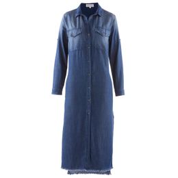 Bella Dahl Jeansblusen-Kleid, 40 - Blau, aus Lyocell