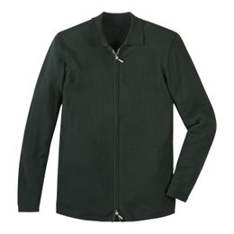 Clarks Clark Ross Polo-Cardigan, Herren, 52 - Gr&uuml;n, aus Baumwolle