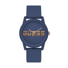 Guess Analoguhr ' RALLY ' Herren Gr&ouml;&szlig;e One Size blau / braun