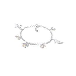 NENALINA Bettelarmband 'Engel, Fl&uuml;gel' Damen Gr&ouml;&szlig;e 16 silber