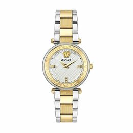 Versace Analog Watch female Gold size One Size