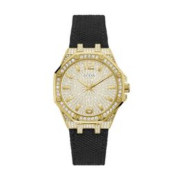 Guess Uhr 'SHIMMER' Damen Gr&ouml;&szlig;e One Size gold / schwarz