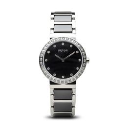 Bering Uhr Damen Gr&ouml;&szlig;e One Size schwarz / silber