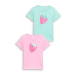 Tom Tailor T-Shirt M&auml;dchen Gr&ouml;&szlig;e 116/122 t&uuml;rkis / orchidee / pink / rosa