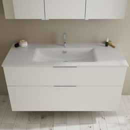 Burgbad Eqio Schrank mit Slim Keramik-Waschtisch, 2 Ausz&uuml;ge, SHBT122F6582C0001G0146,