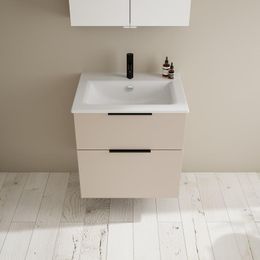 Burgbad Eqio Schrank mit Slim Keramik-Waschtisch, 2 Ausz&uuml;ge, SHBT062F6583C0001G0200,