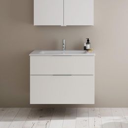 Burgbad Eqio Schrank mit Slim Keramik-Waschtisch, 2 Ausz&uuml;ge, SHBT082F6582C0001G0146,