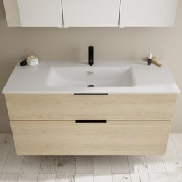 Burgbad Eqio Schrank mit Slim Keramik-Waschtisch, 2 Ausz&uuml;ge, SHBT122F3180C0001G0200,