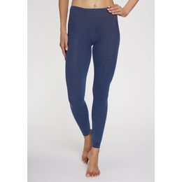 Lavana Strickstrumpfleggings blau Gr. 36/38 f&uuml;r Damen. Nachhaltig.
