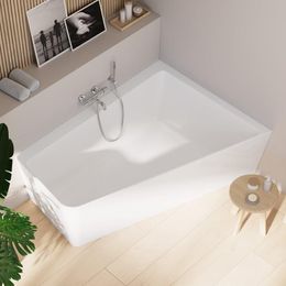 rivea Maila Eck-Badewanne L: 170 B: 130 H: 60 cm, Raumecke rechts, BR0914WH,
