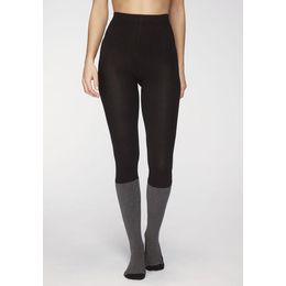 Lavana Strickstrumpfhose mehrfarbig Gr. 32/34 f&uuml;r Damen. Elastisch. Nachhaltig.