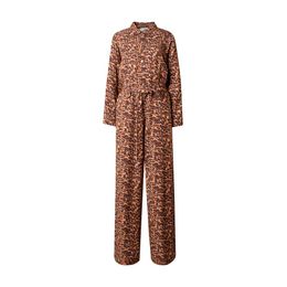 FRNCH PARIS Jumpsuit 'Coecilia' Damen Gr&ouml;&szlig;e M karamell / mokka / aubergine
