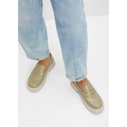 bonprix Chunky Loafer mit leichter Sohle, gr&uuml;n, Vegan