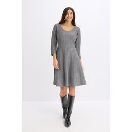 bonprix Strickkleid aus weichem Viskose-Mix, grau