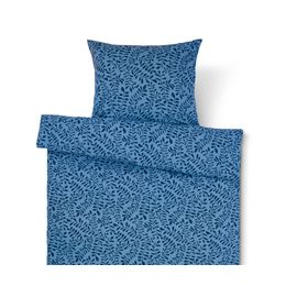 Tchibo - Winterjersey-Bettw&auml;sche - dunkelblau