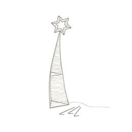 Tchibo - LED-Sternschnuppe - schwarz