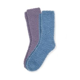 Tchibo - 2 Paar Kuschelsocken - Damen - Gr. 39-42 - blau