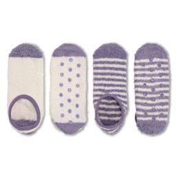 Tchibo - 2 Paar Hausschuhsocken - Damen - Gr. 39-42 - lila