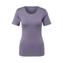 Tchibo - T-Shirt mit RWS-zertifizierter Wolle - Damen - Gr. XL - lila