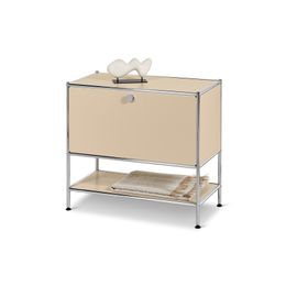 Tchibo - Sideboard Metall &raquo;Cn3&laquo; mit Klappe - 77,5x40x71,5cm - beige - Stahl / Aluminium / Kunststoff