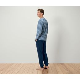 Tchibo - Pyjama mit B&uuml;ndchen - Herren - Gr. XL - dunkelblau