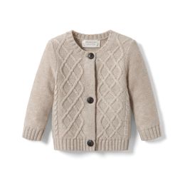 Tchibo - Baby-Grobstrickjacke mit RWS-zertifizierter Wolle - Baby - Gr. 86/92 - beige