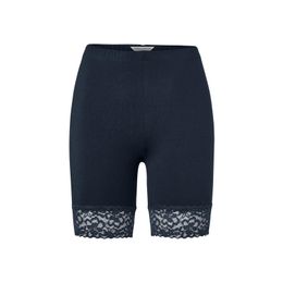 Tchibo - Radlershorts mit Spitzenborte - Damen - Gr. XL - dunkelblau