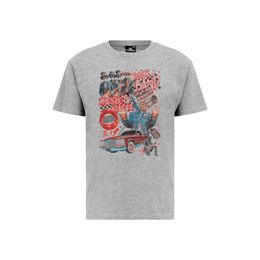 Oldskull Shirt 'Xtreme Retro Rock Skull Graphic' male Grey size L