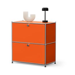 Tchibo - Sideboard Metall &raquo;Cn3&laquo; mit 2 Klappenf&auml;chern - 77x40x82,5cm - orange - Stahl / Aluminium / Kunststoff