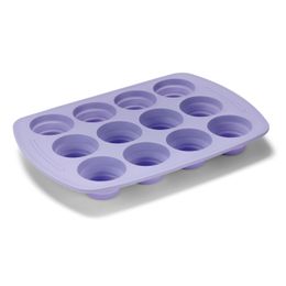 Tchibo - Faltbares Silikon-Muffinblech - lila