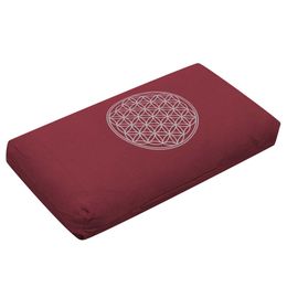YOGISTAR.COM Kissen Herren Größe one size bordeaux / weiß
