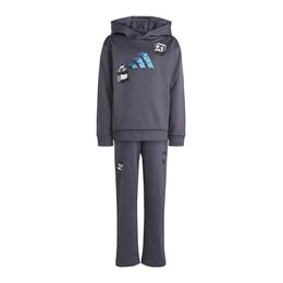 adidas Sportswear Trainingsanzug 'MINECRAFT' Jungen Größe 92 azur / dunkelgrau / schwarz / weiß