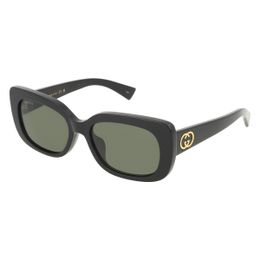 Gucci GG1979SK | Damen-Sonnenbrille | Fassung: Vollrand, Eckig, Acetat, Schwarz | Glasfarbe: Grau